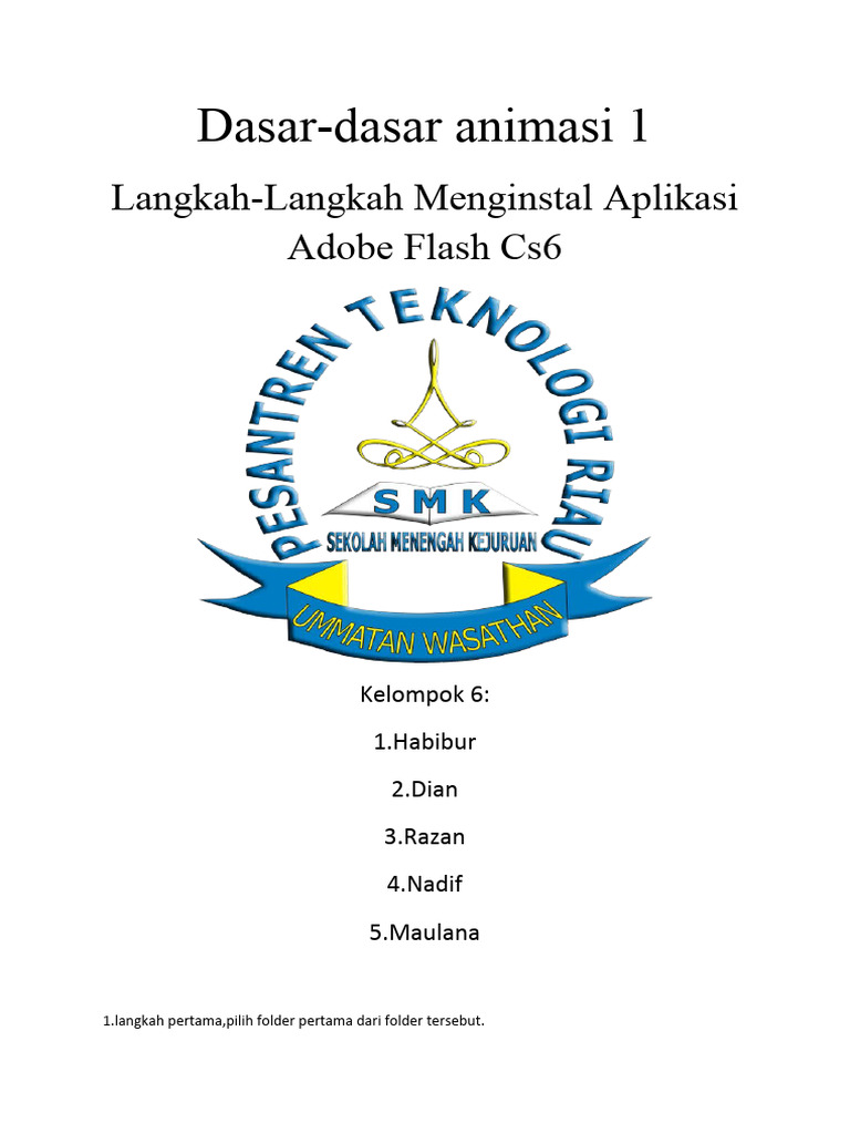Langkah Langkah Adobe Flash | PDF