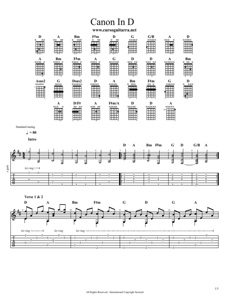 John Tapella - Canon in D | PDF