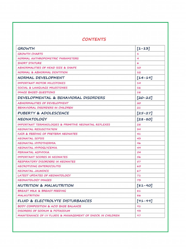Paediatrics Prepladder | PDF