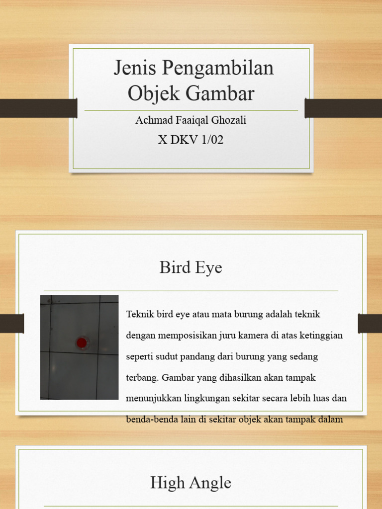 Teknik Pengambilan Gambar Objek | PDF | Karier & Perkembangan