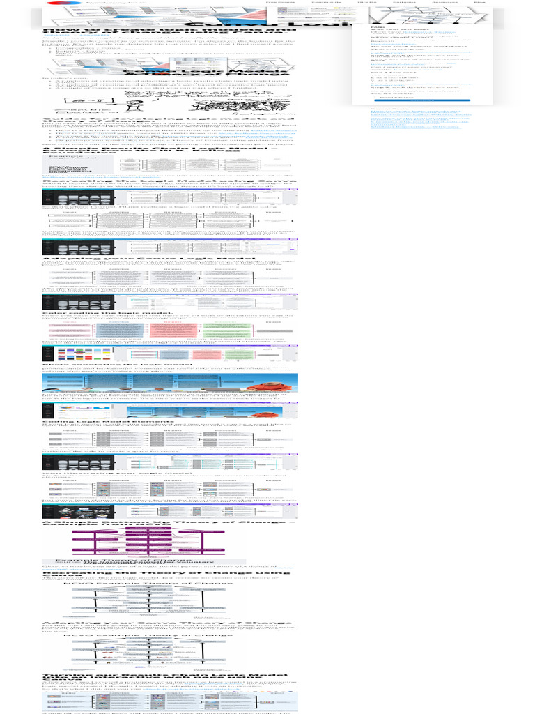 How To Create Logic Models and Theory of Change Using Canva. | PDF