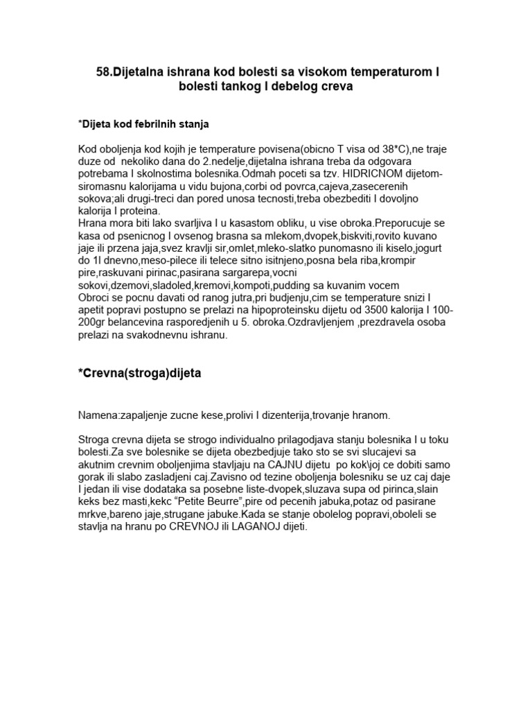 Kod Febrilnih Stanja | PDF