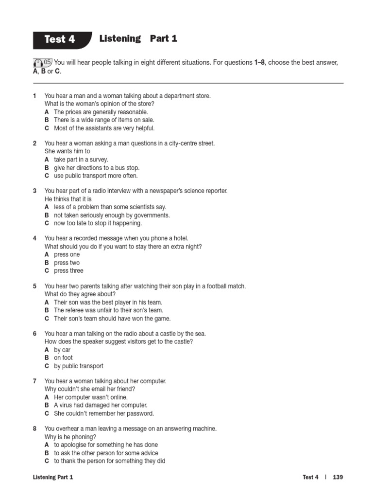FCE Practice Test 9 | PDF