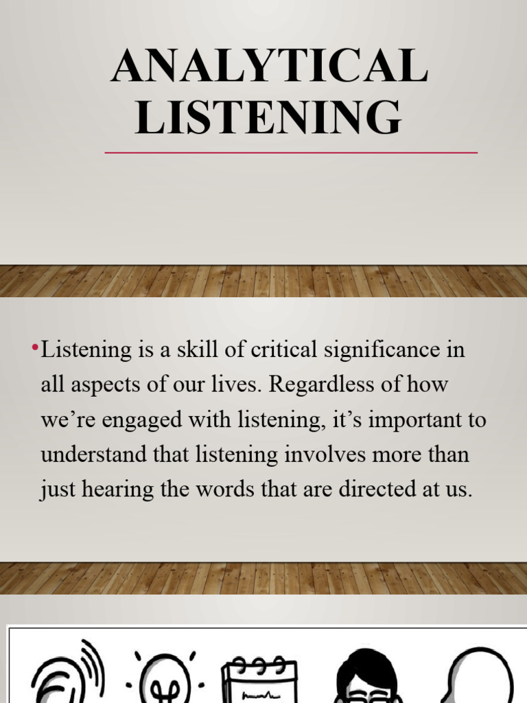 G10 Analytical Listening | PDF | Cognitive Psychology | Communication