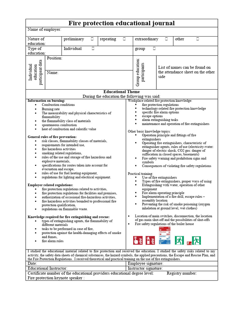 Fire Protection Education Journal | PDF