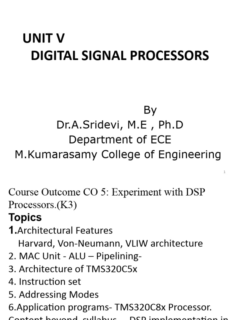 5.dsp UNIT 5 With 8X | PDF