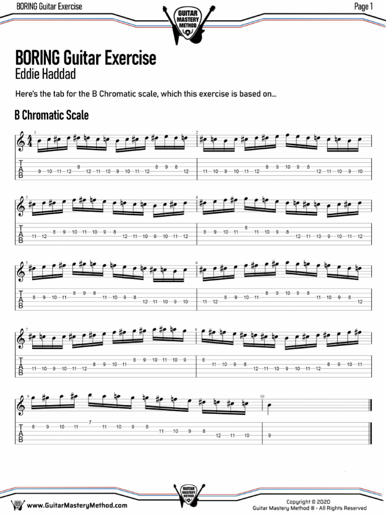 BORING-Guitar-Exercise-www.GuitarMasteryMethod.com | PDF