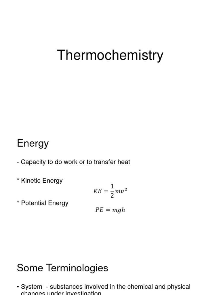 Thermochem | PDF