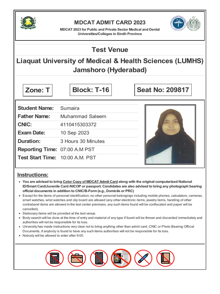 Print Admit Card | PDF