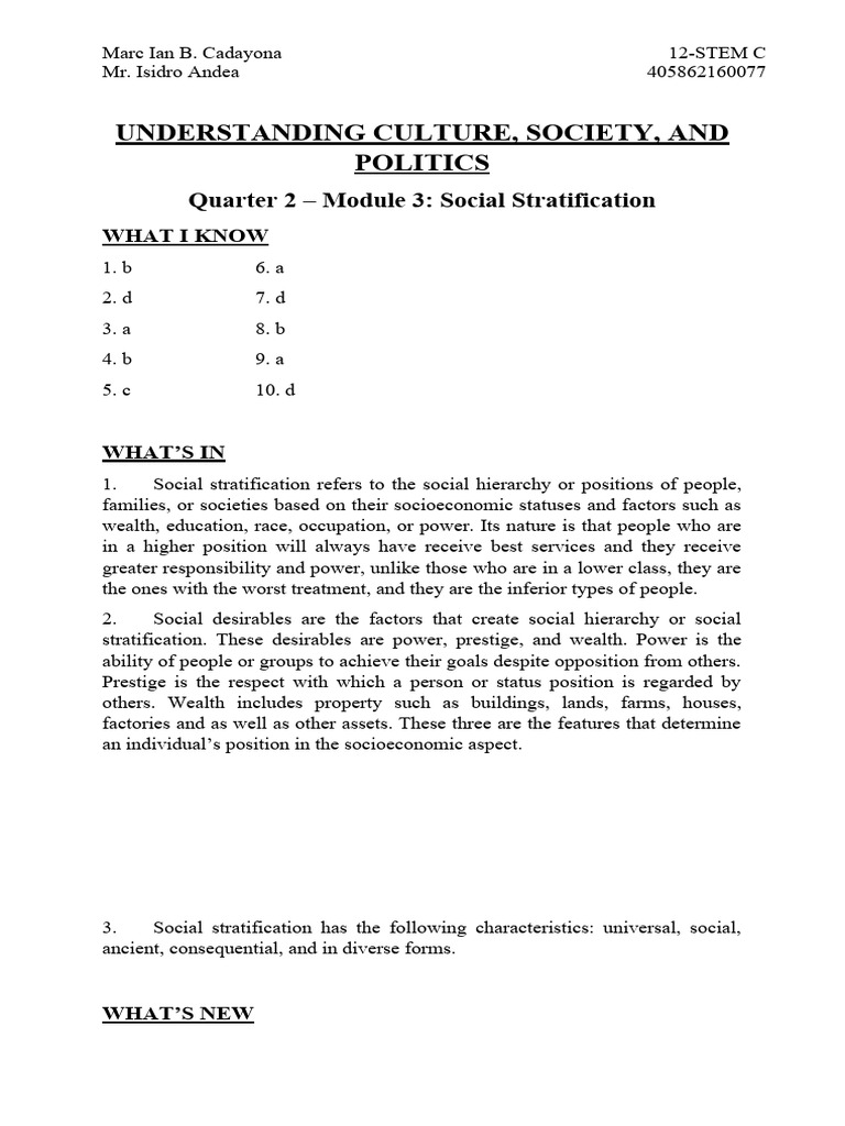 Ucsp Q2 Week 3 | PDF