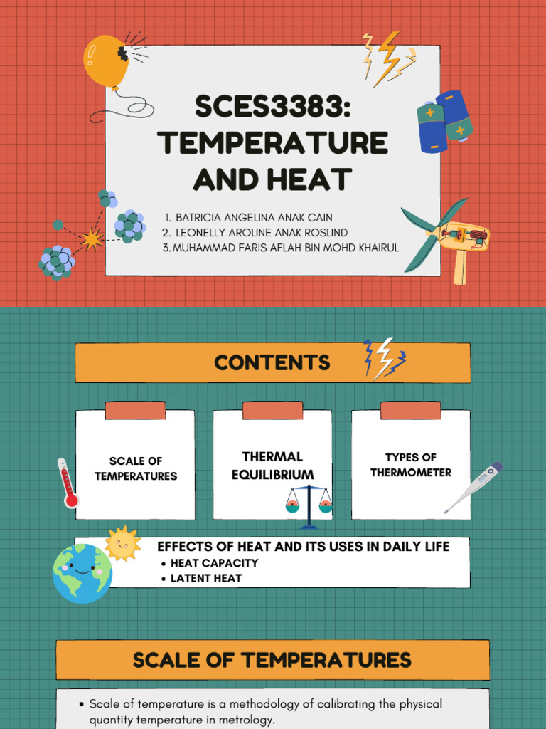 Topic 6 Presentation Temperature and Heat | PDF