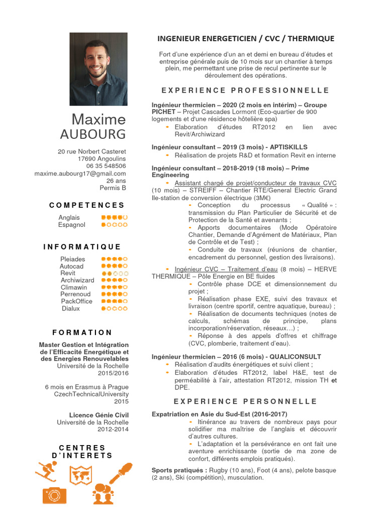 CV Maxime Aubourg | PDF
