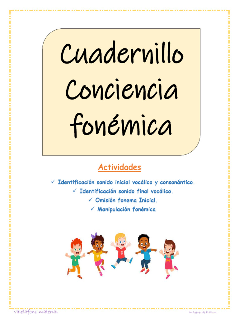 Valelafono Cuadernillo Conciencia Fonémica. | PDF