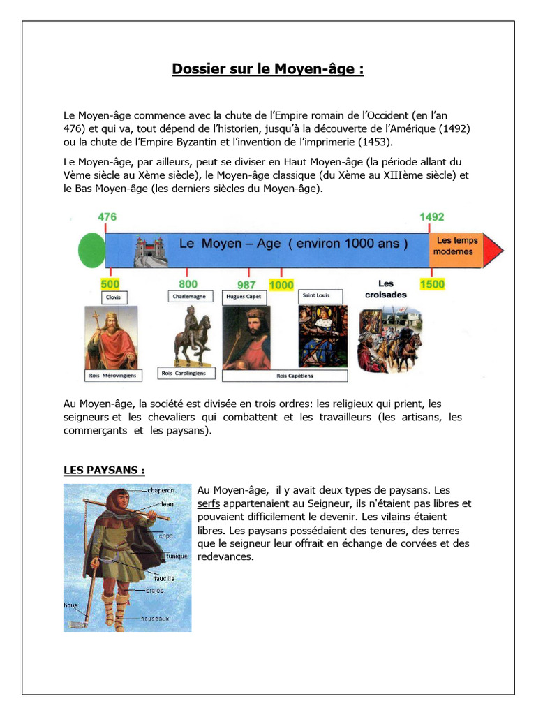 Les trois ordres au Moyen Âge | PDF | Histoire