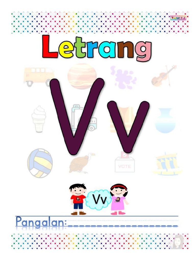 LETTER Vv WORKSHEETS | PDF