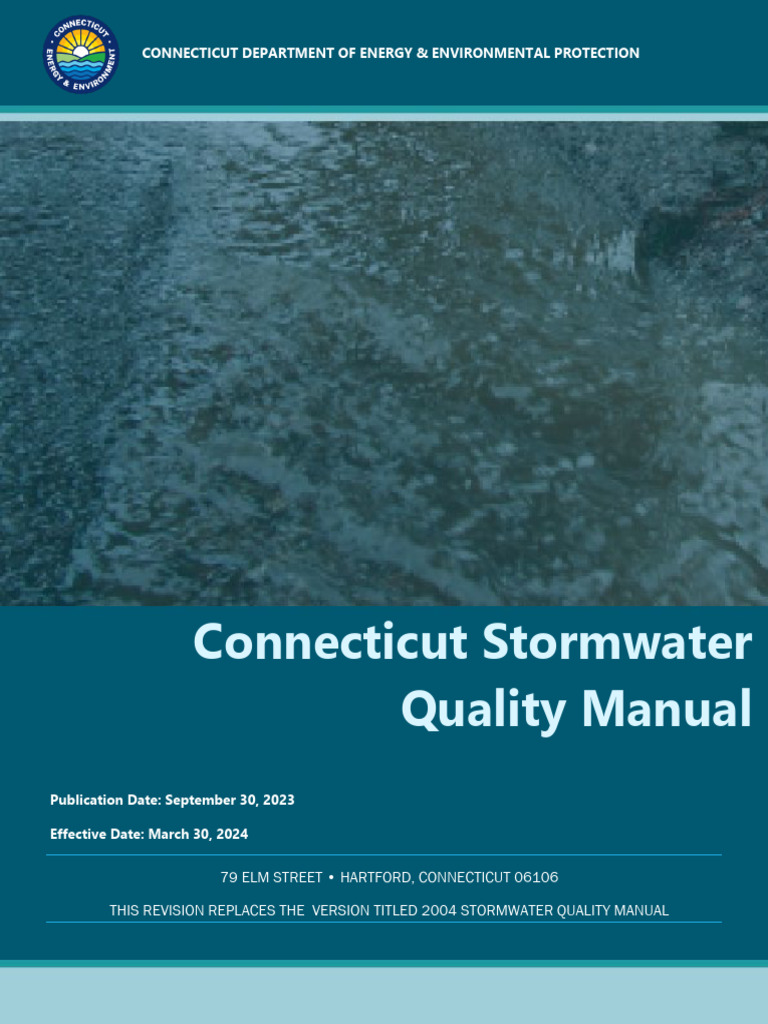 Connecticut Storm Water Manual SWM - Clean - Final | PDF