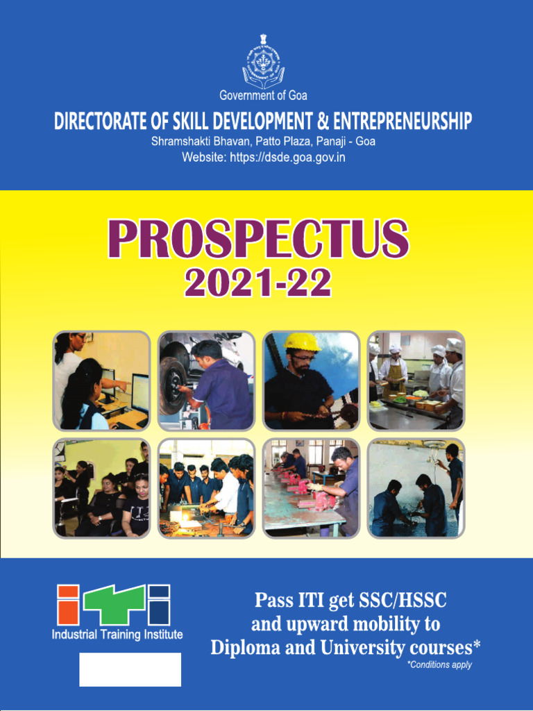 ITI Prospectus 2021 22 | PDF
