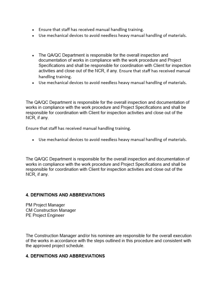 Method Statement For Suspended Ceiling Installation | PDF