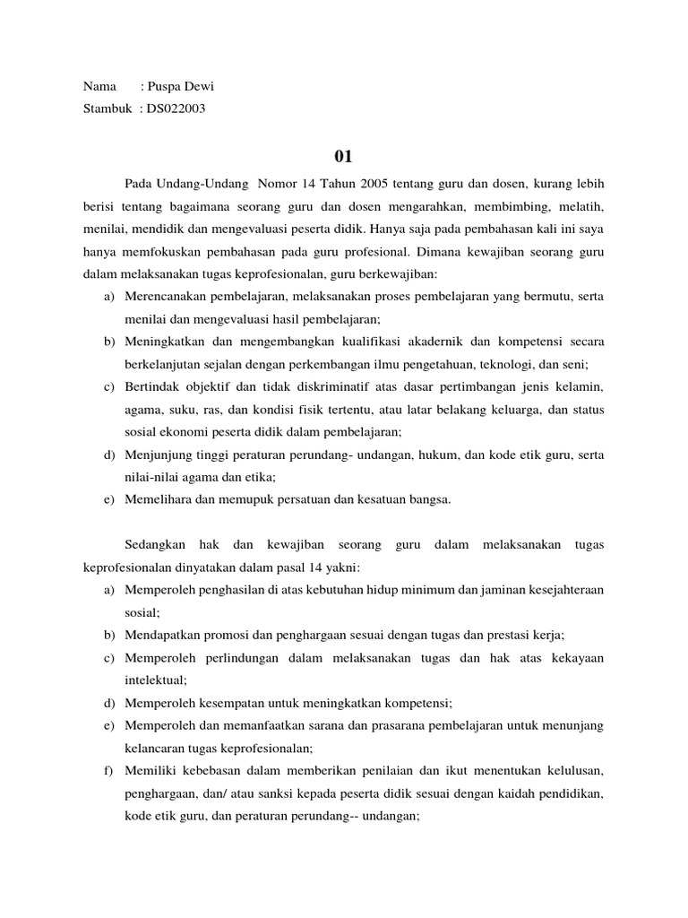 TUGAS UUD Puspa Dewi | PDF