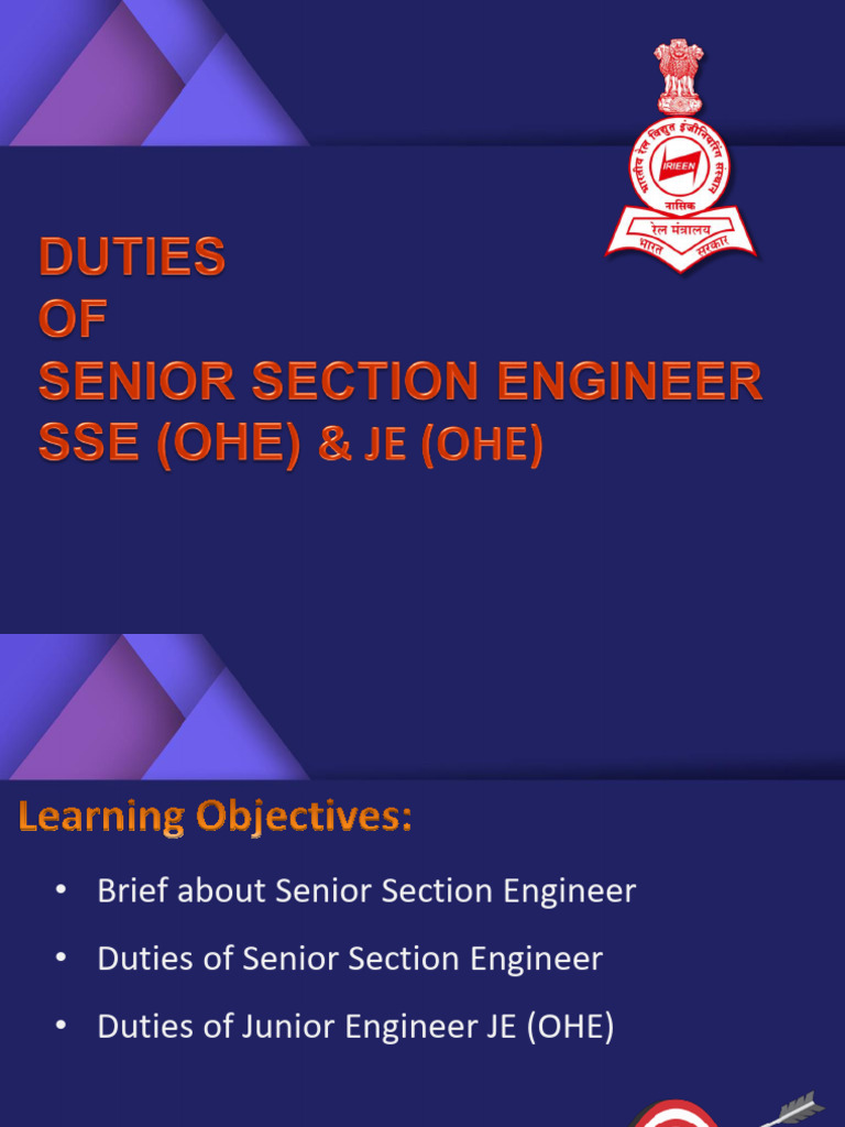 02-Duties of SSE and JE (OHE) | PDF