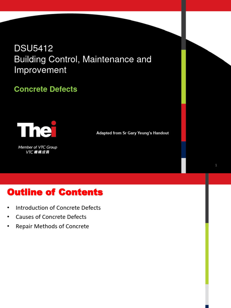 Lecture 3 - Concrete Defects | PDF