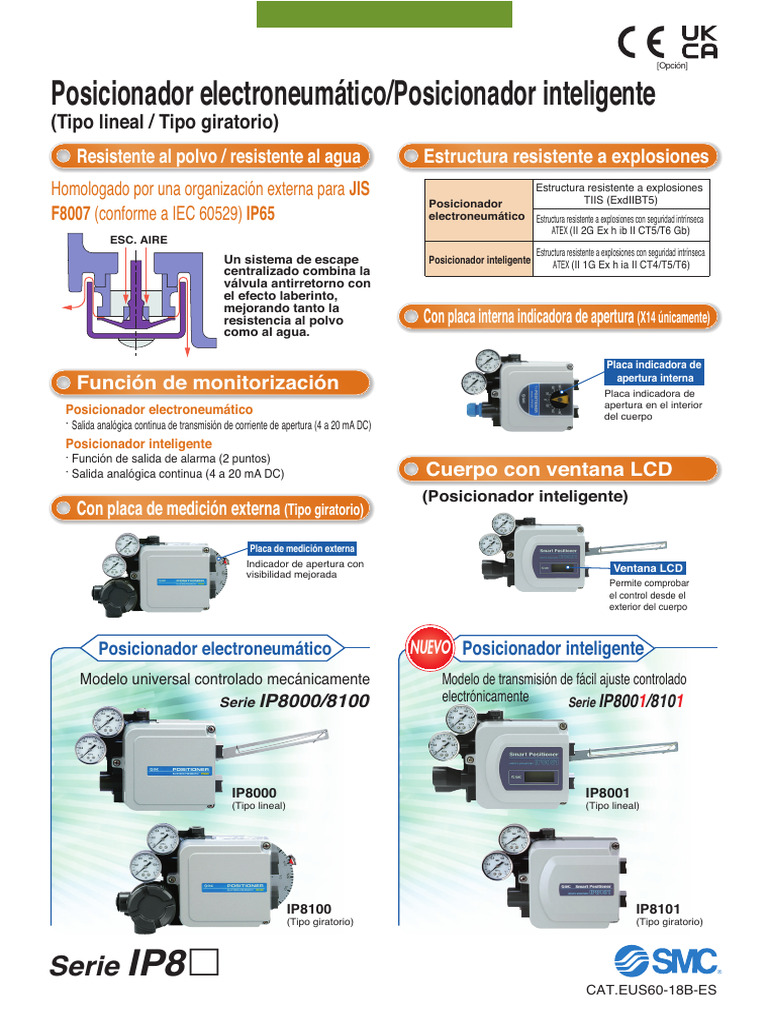 Posicionador Electroneumático/posicionador Inteligente: Serie | PDF