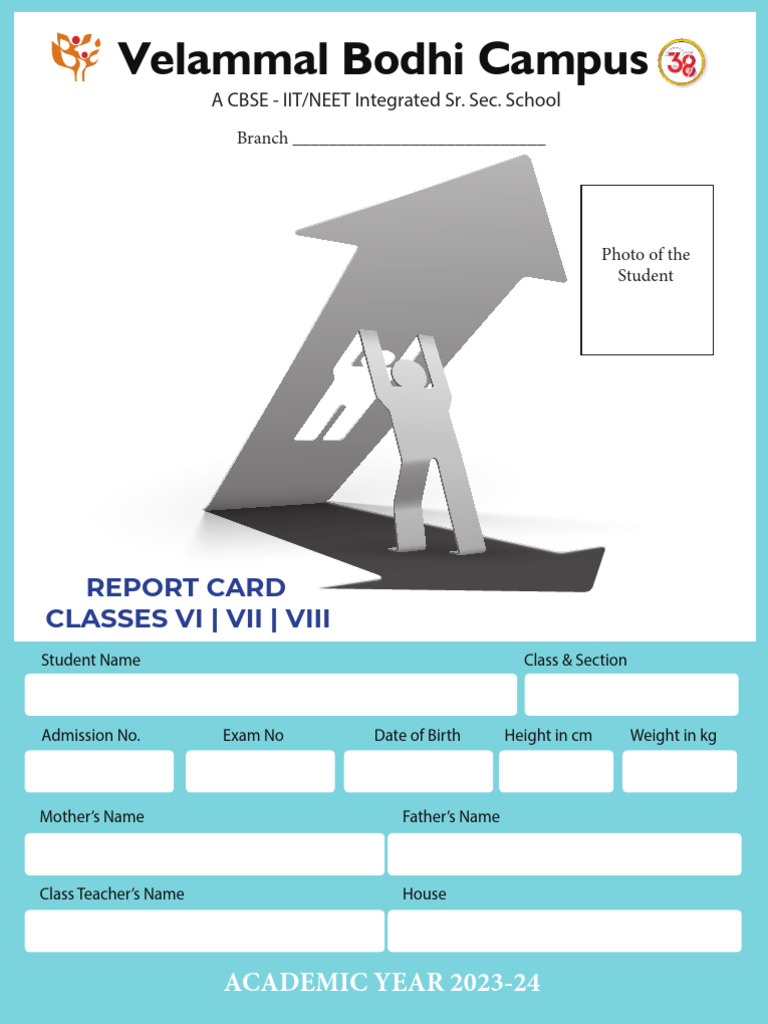 Velammal Bodhi Campus: Report Card Classes Vi - Vii - Viii | PDF ...