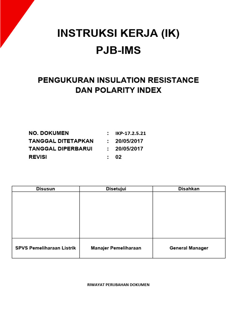 17.2.5.21 Ik Pengukuran Ir & Pi Rev 02 | PDF