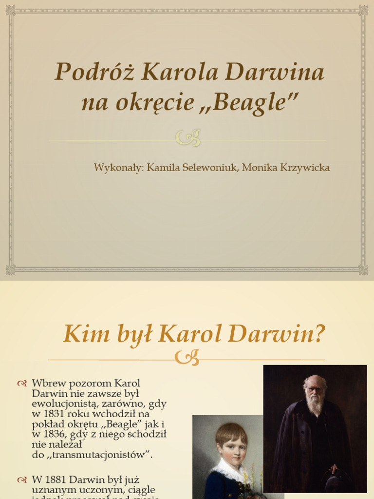 Podróż Karola Darwina Na Okręcie ,,Beagle | PDF