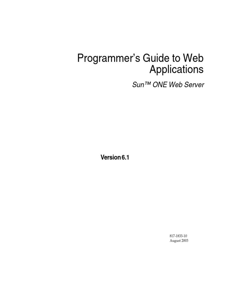 Programmer Guide to Web | PDF