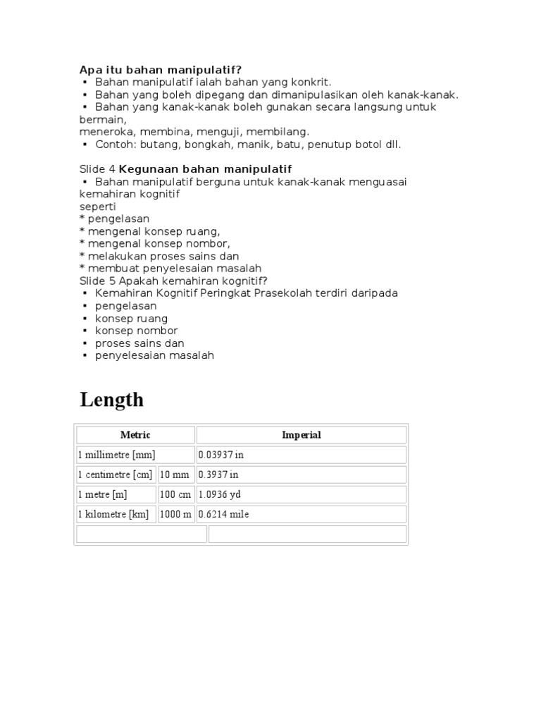 Apa Itu Bahan Manipulatif Mod, Median Dan Min | PDF