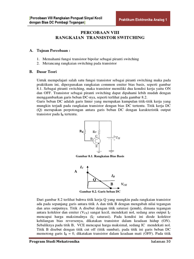 Prak8 Rangkaian Transistor Switching Pdf