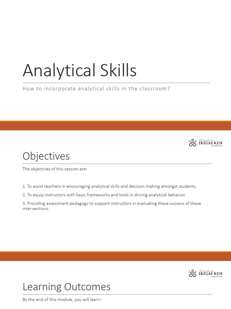 Analytical Skills | PDF