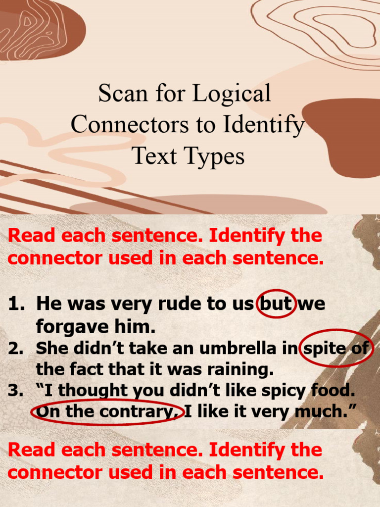 Eng.8 Scan For Logical Connectors | PDF