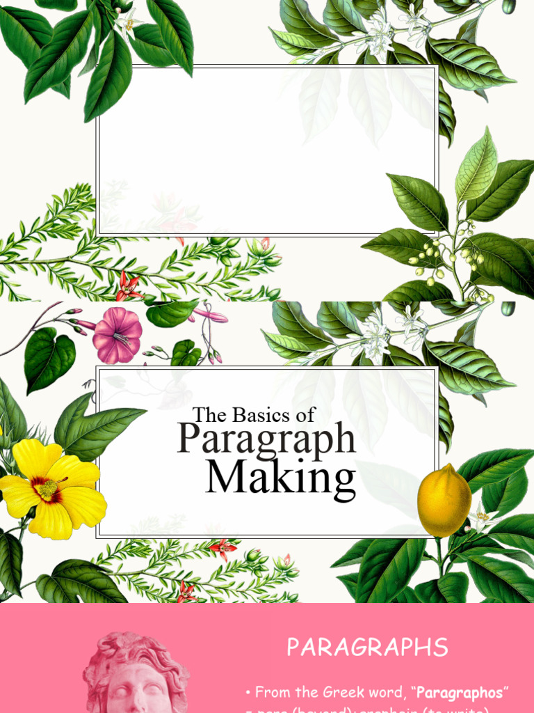 01 Functions of Paragraphs | PDF