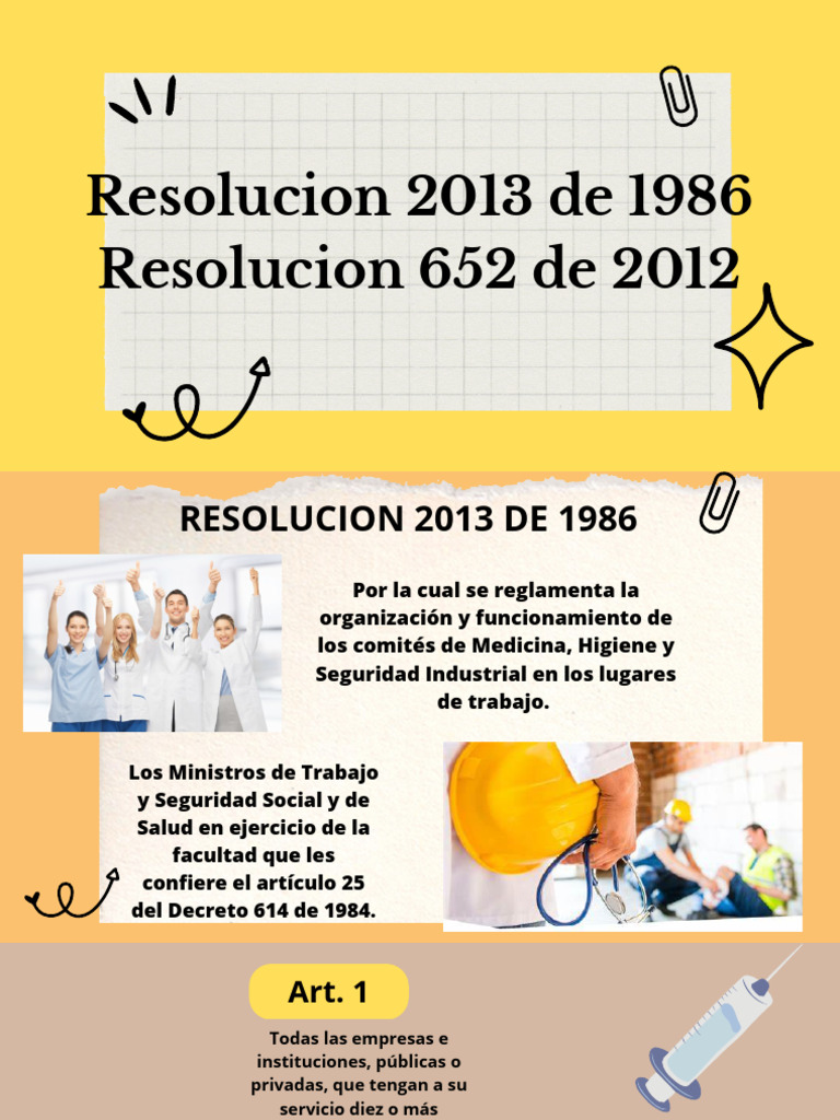 Resolucion 2013 de 1986 Resolucion 652 de 2012 | PDF | Tecnología