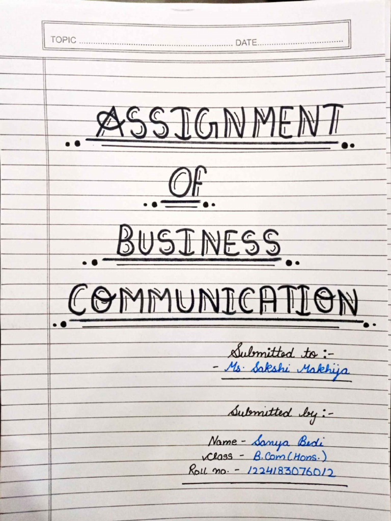 Business Communication Assignment | PDF