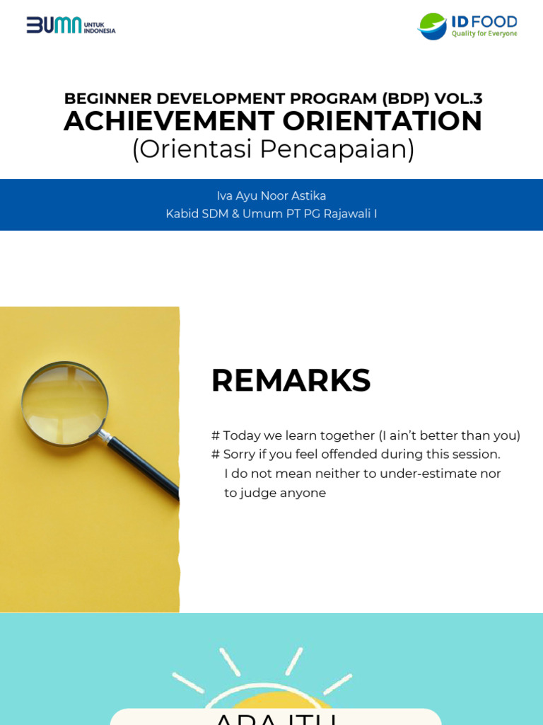 Achievement Orientation Fin | PDF