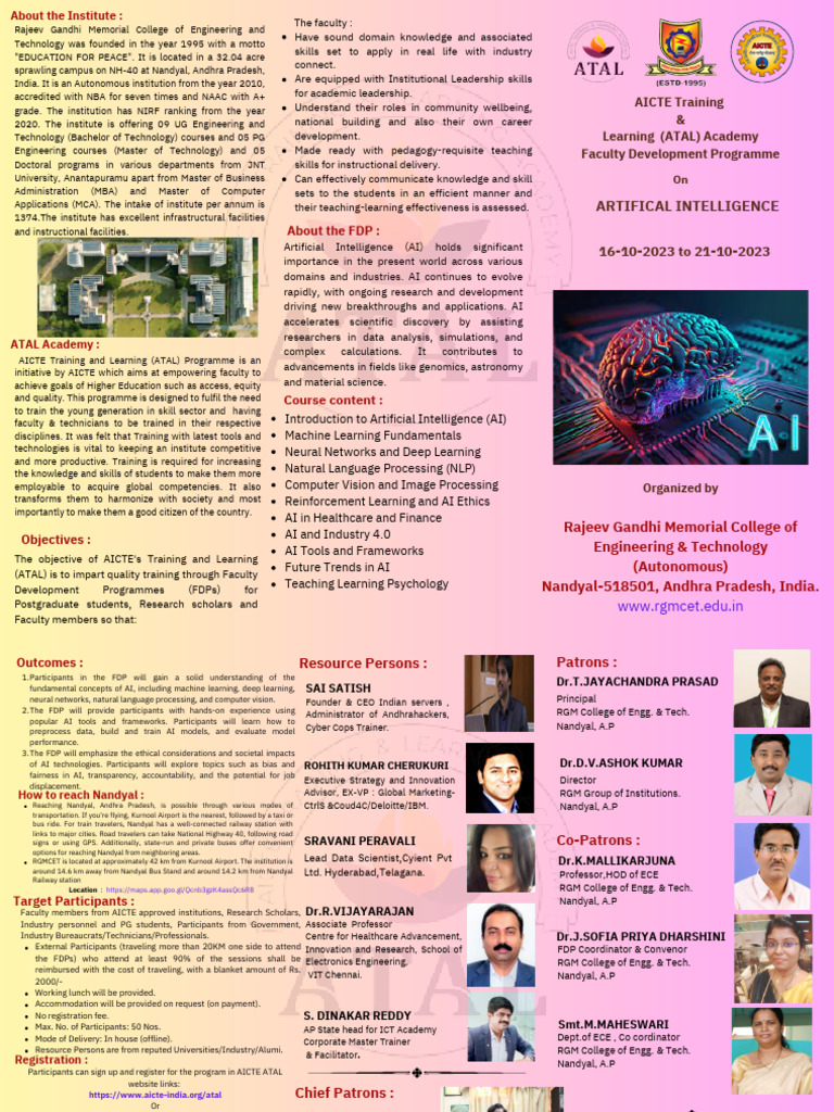 RGM Atal FDP 2023 | PDF