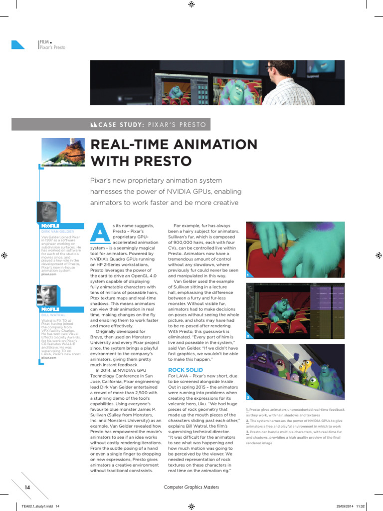 Real-Time Animation With Presto | PDF | Graphics Processing Unit | Computer Graphics