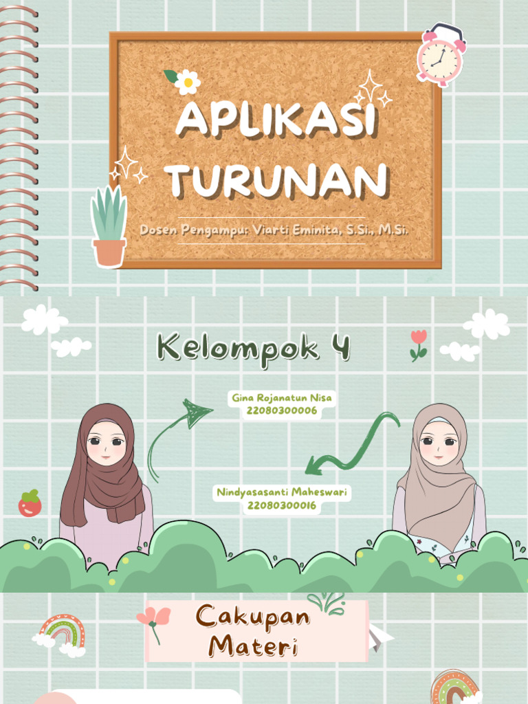 APLIKASI TURUNAN Kelompok 4 - Compressed | PDF