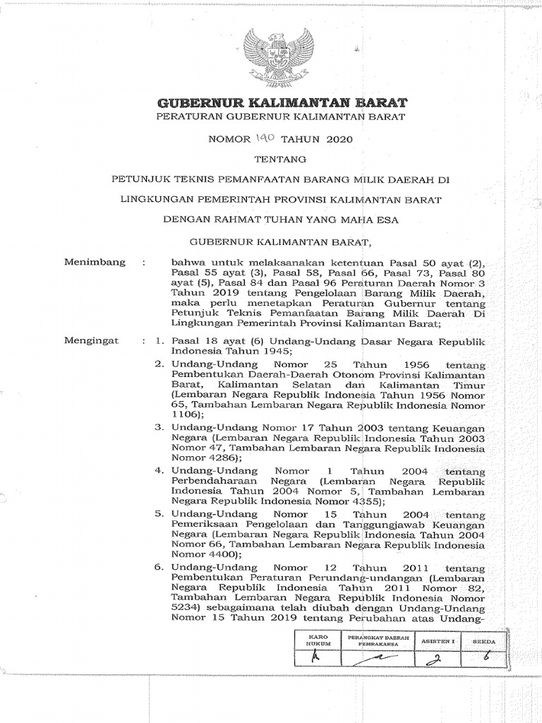 Pergub No 140 Tahun 2020 Ocr | PDF Pergub No 140 Tahun 2020 Ocr | PDF