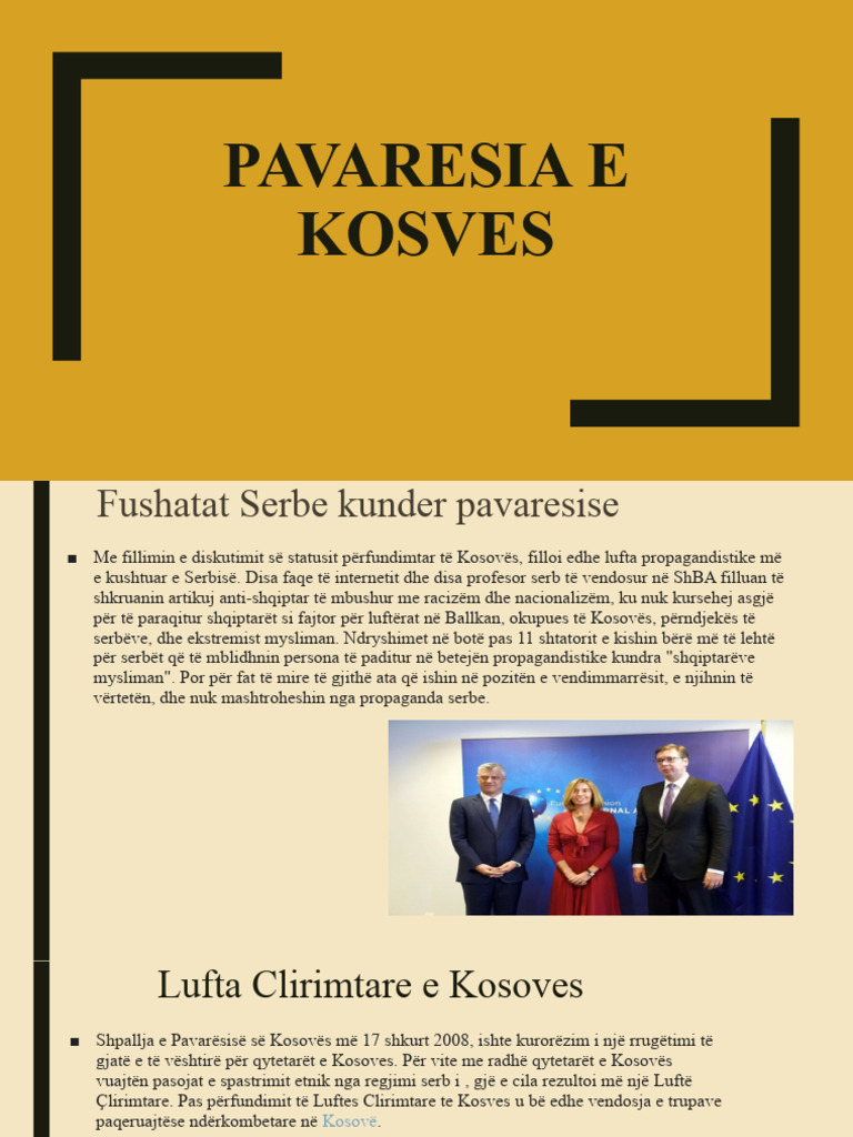 Pavaresia E Kosoves Pdf