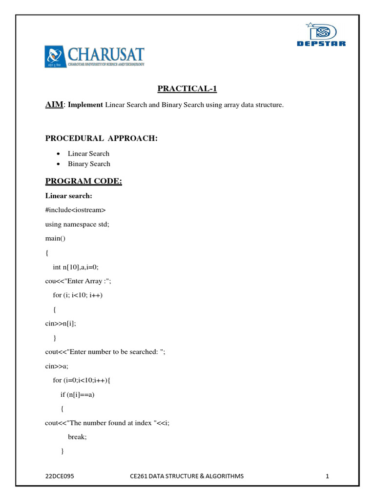1 To 10 DSA 22dce099 | PDF | Queue (Abstract Data Type) | Software Development