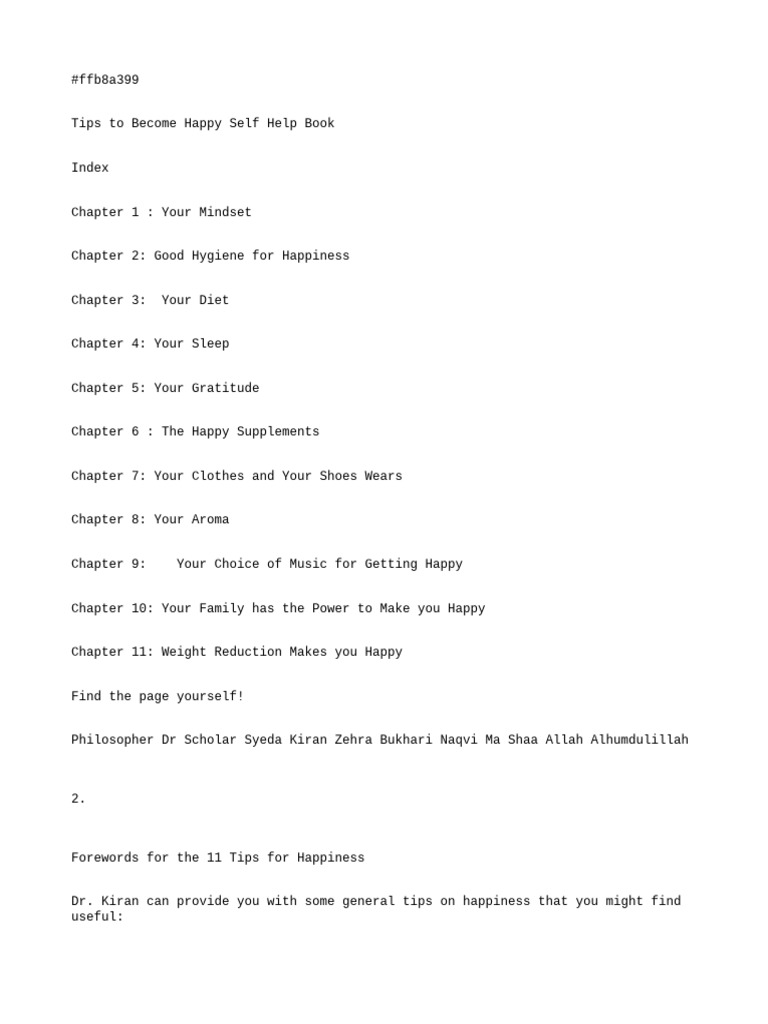 How To Become Happy | PDF