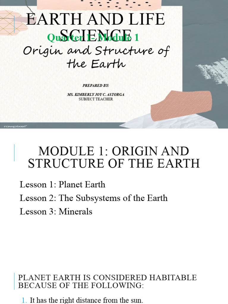 Module 1 Lesson 2 Earth Subsystems | PDF