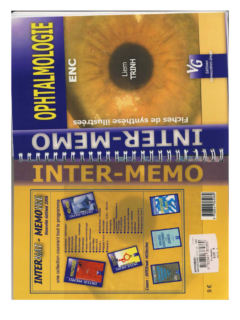 Ophtalmo Inter-Memo Ophtalmologie | PDF