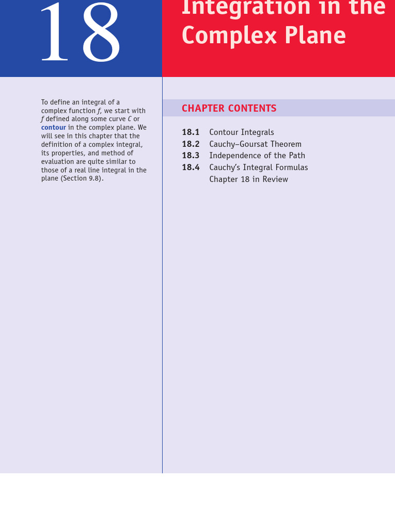 Integration in the Complex Plane | PDF