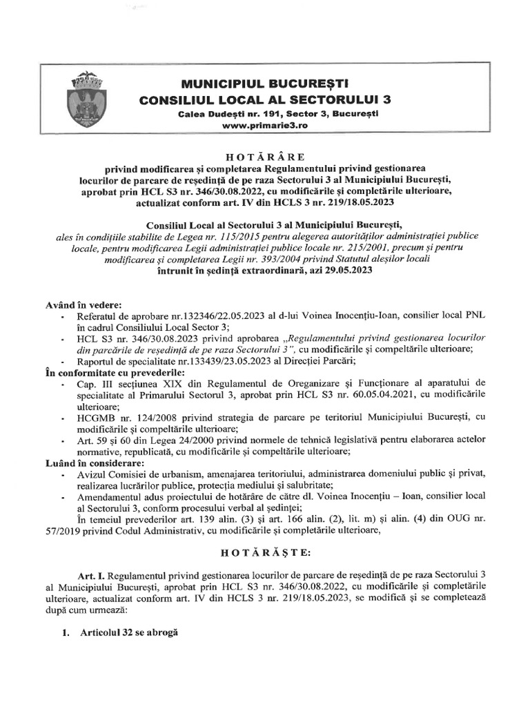 HCLS3 Nr. 242 Din 29 .05.2023 | PDF