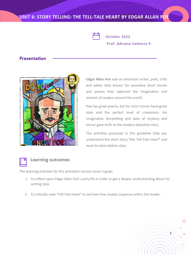 Analyzing Poe's "The Tell-Tale Heart" | PDF